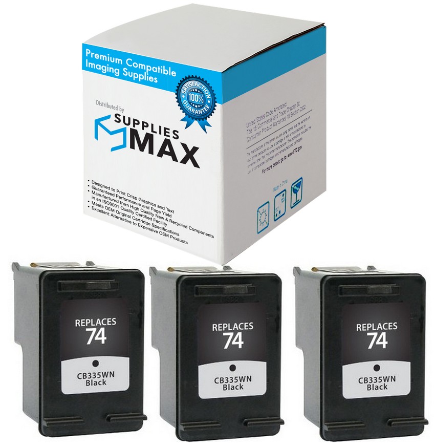 Remanufactured HP CB335WN_3PK Inkjet - Black www.SuppliesMAX.com