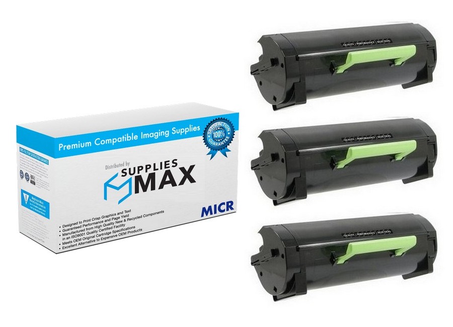 Compatible Lexmark 51B1000J_3PK-MICR Jumbo High Yield Toner Cartridge ...