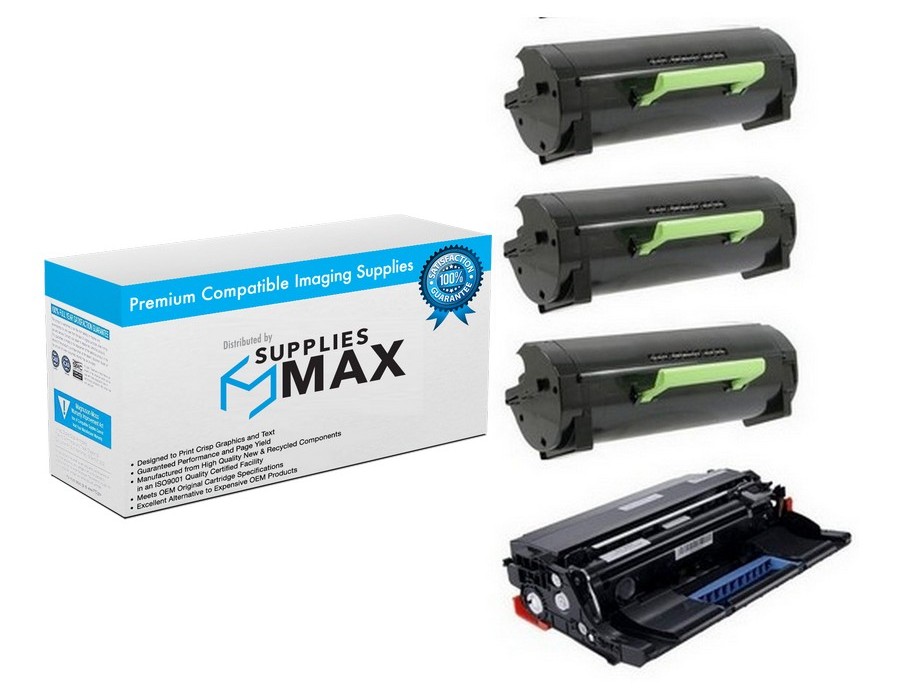 Compatible Lexmark 24B6025_1PK/24B6020_3PKVB Drum/Toner Combo Pack www ...