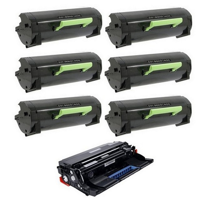 MICR Lexmark 50F0Z00_1PK/51B1000_6PKVB-MICR Drum/Toner Combo Pack www ...